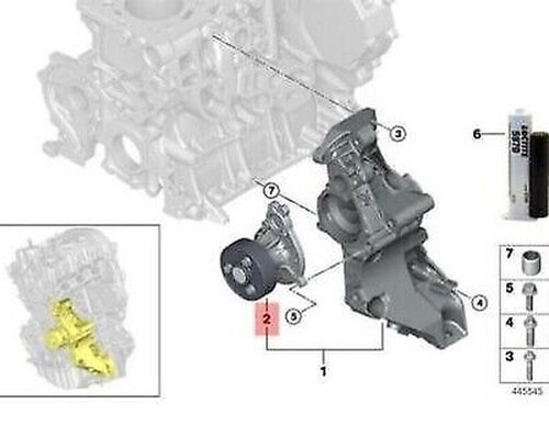 Neuf OEM BMW 1 F21 Moteur Pompe à Eau 8631692 11518631692 Véritable | eBay