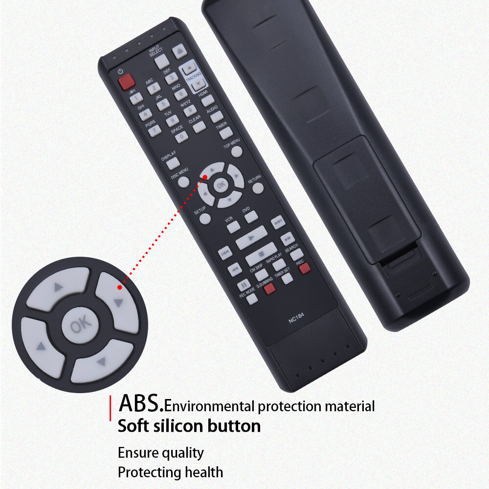 New NC184 NC184UH Remote Control For Sanyo DVD Recorder FWZV475E ...