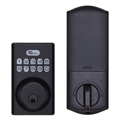 Qolsys IQ Lock IQDLK-PGK-ORB PowerG Door Lock with Oil Rubbed Bronze | eBay