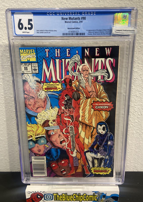 New Mutants #98 CGC 6.5 Newsstand Edition 1st App. of Deadpool Gideon ...