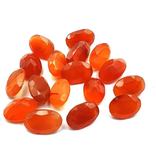 Natural Carnelian Oval Cut Loose Gemstone Lot 21 Pcs 9.5*14 MM 101 CT ...