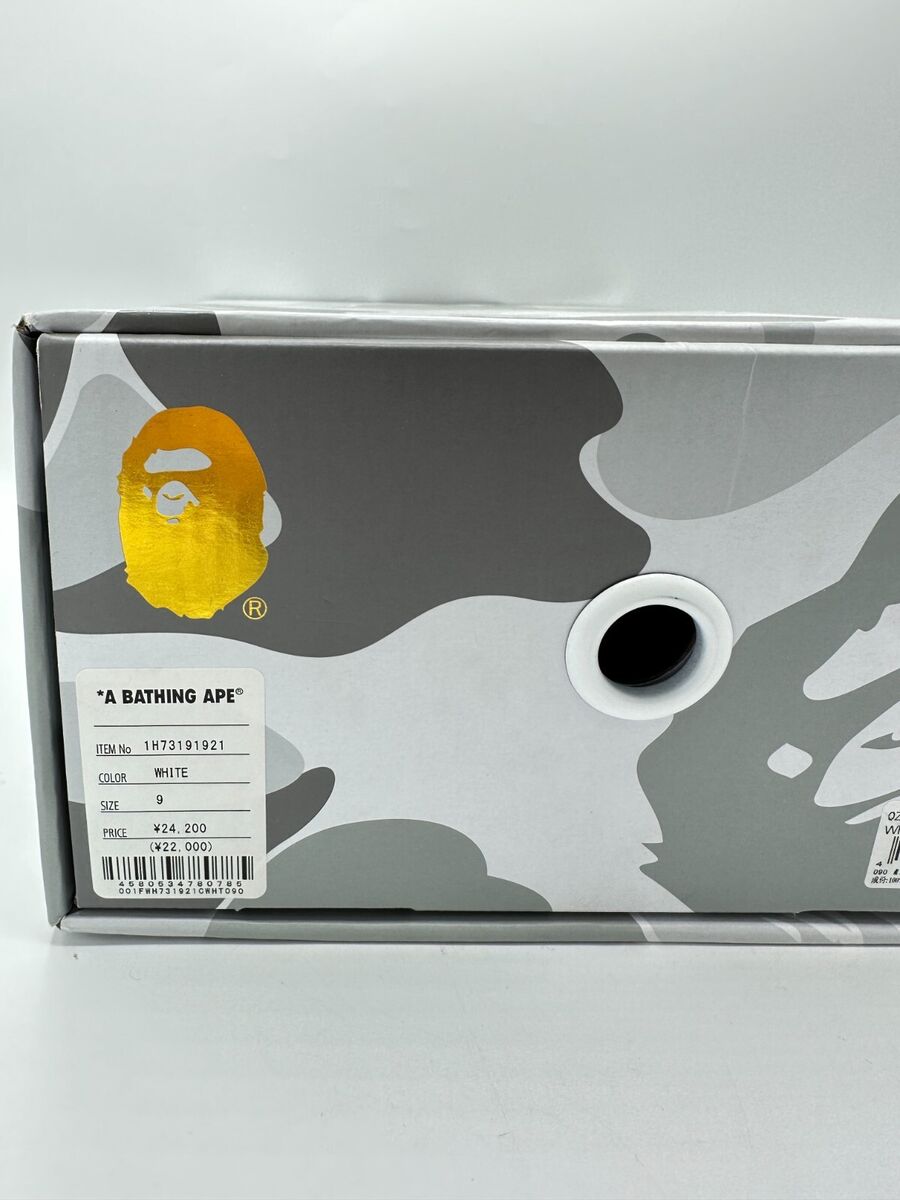 Size 9 - JJJJound x BAPE A Bathing Ape Bapesta White Gray | eBay Size 9 - JJJJound x BAPE A Bathing Ape Bapesta White Gray | eBay