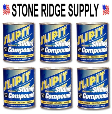 SLIPIT MECHANICS SLIDING COMPOUND QTY6 QUARTS SILICONE / METAL, PLASTIC ...