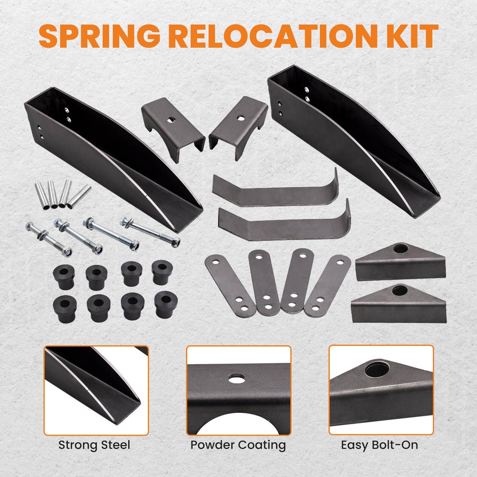 Font Rear Sway Bar + Leaf Spring Relocation Kit For Chevrolet Belair ...