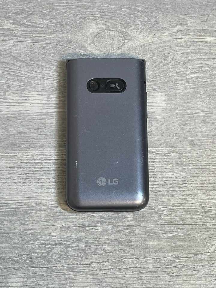 LG Classic Flip Wine 2 8GB Unlocked LTE Flip Phone LM-Y120QM Gray Rough ...