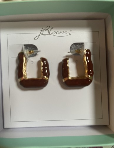 JBloom Design Trendy Fashion Jewelry Gold Burgundy Acrylic Drop Dangle ...