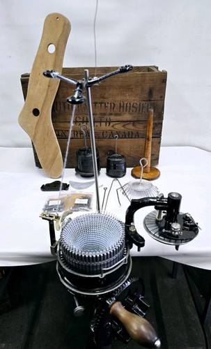 VTG AUTO-KNITTER SOCK KNITTING MACHINE 1 CYLINDER 60 1 RIBBER 30 W ...