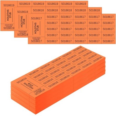 504 Sheets 25 Bid Raffle Ticket with Different Numbers Per Sheet ...