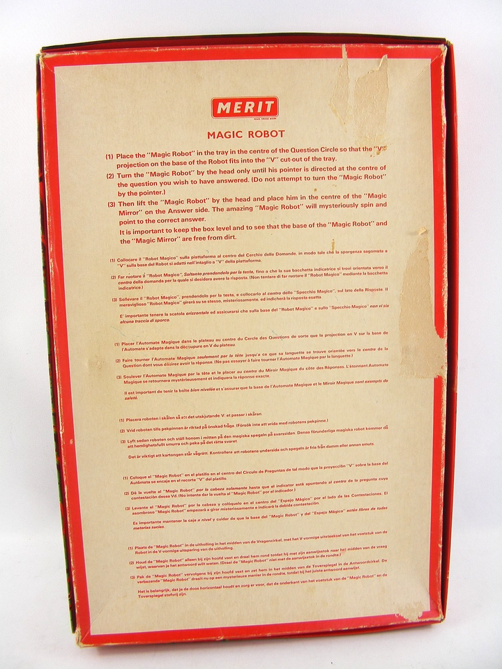 Vintage Merit Magic Robot Quiz Game Complete 1970s Board Game Retro ...