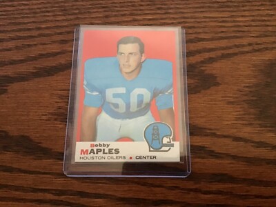 1969 Topps Football Bobby Maples Houston Oilers Card #19 Great for ...