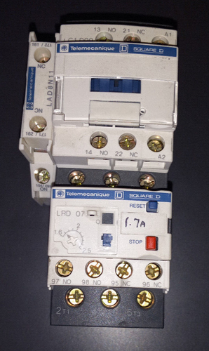 Telemecanique Square D LC1D09 Contactor 120V Coil LRD07 Overload 1.6-2 ...
