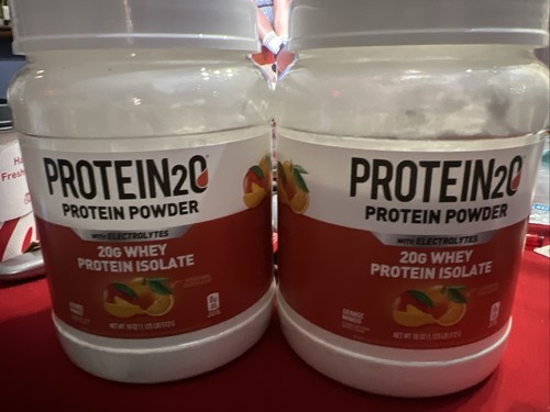 Protein2o Whey Protein Isolate Orange Mango Powder Exp 11/24 (2 TUB ...