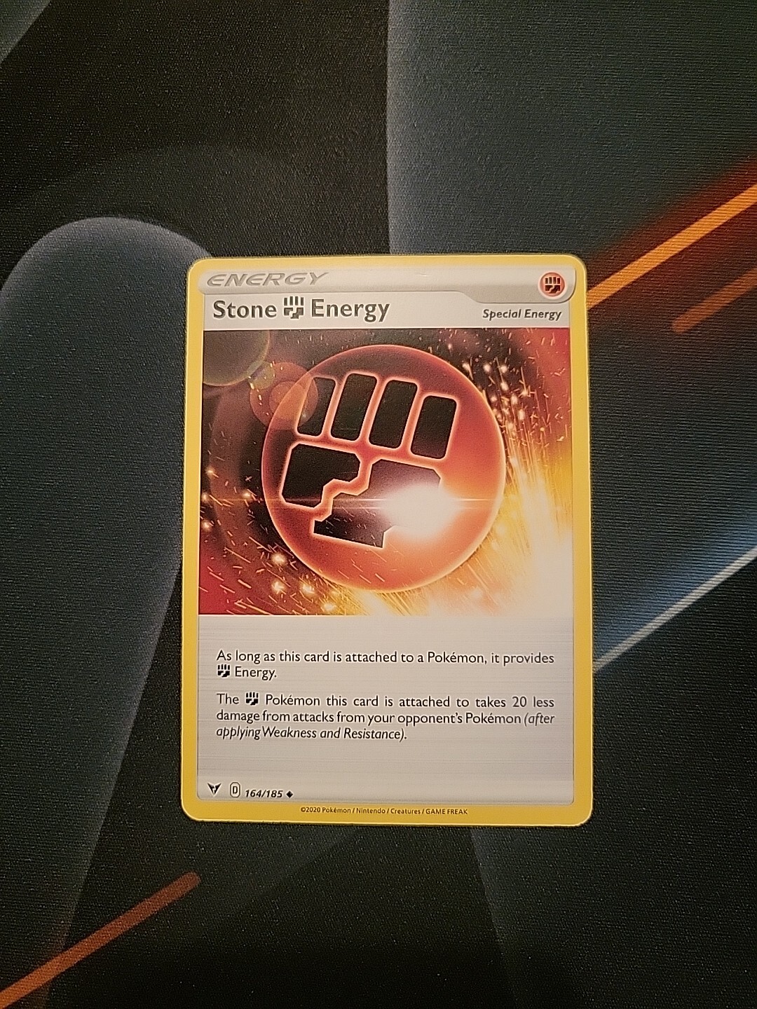 Pokémon TCG Stone Fighting Energy Vivid Voltage 164/185 Regular ...