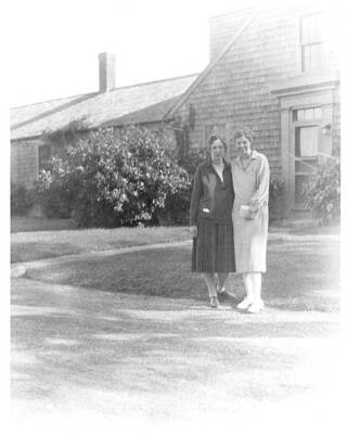 Eleanor Roosevelt Standing on the Lawn With Marion Dickerman Old Photo ...