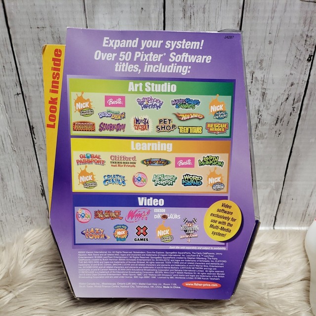 Vintage 2005 Fisher Pixter Multi Media Handheld System H4651 4 Games ...