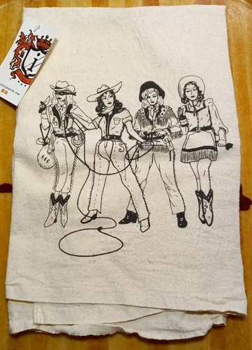 Intrigue Ink LADY GANG TEA TOWEL Montana NWT | eBay