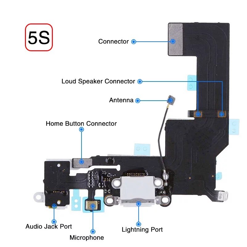 OEM SPEC Charging Port Charger Dock Mic Flex For iPhone 6 6S 7 8 XR ...