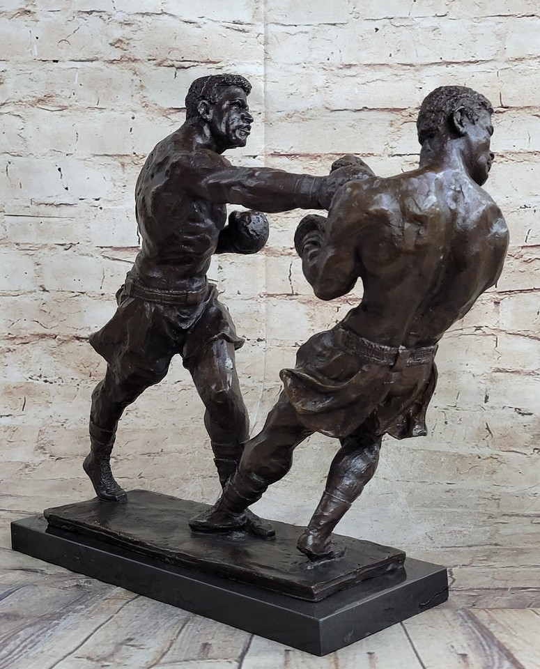 Vintage American Boxer Boxers solid bronze boxing Ring Side Fighting ...