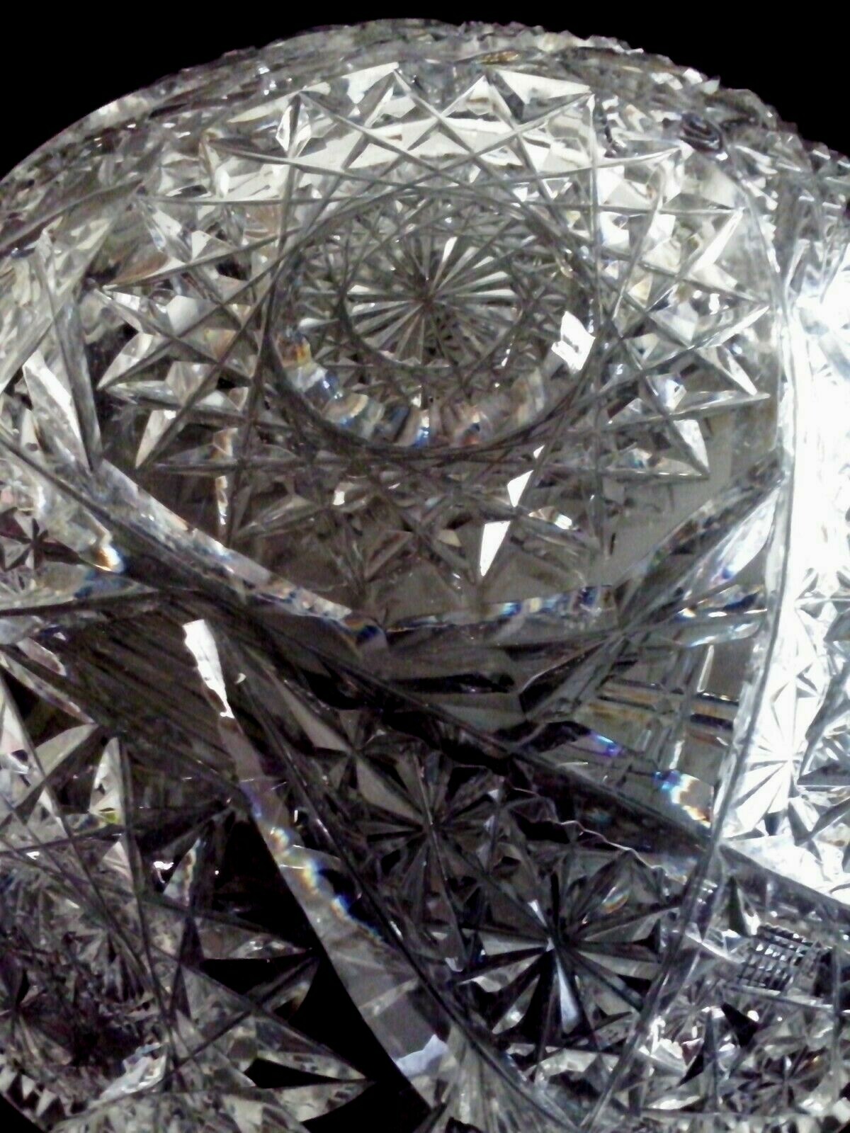 ABP American Brilliant Period Deep Cut Crystal Serving Bowl 8" | eBay