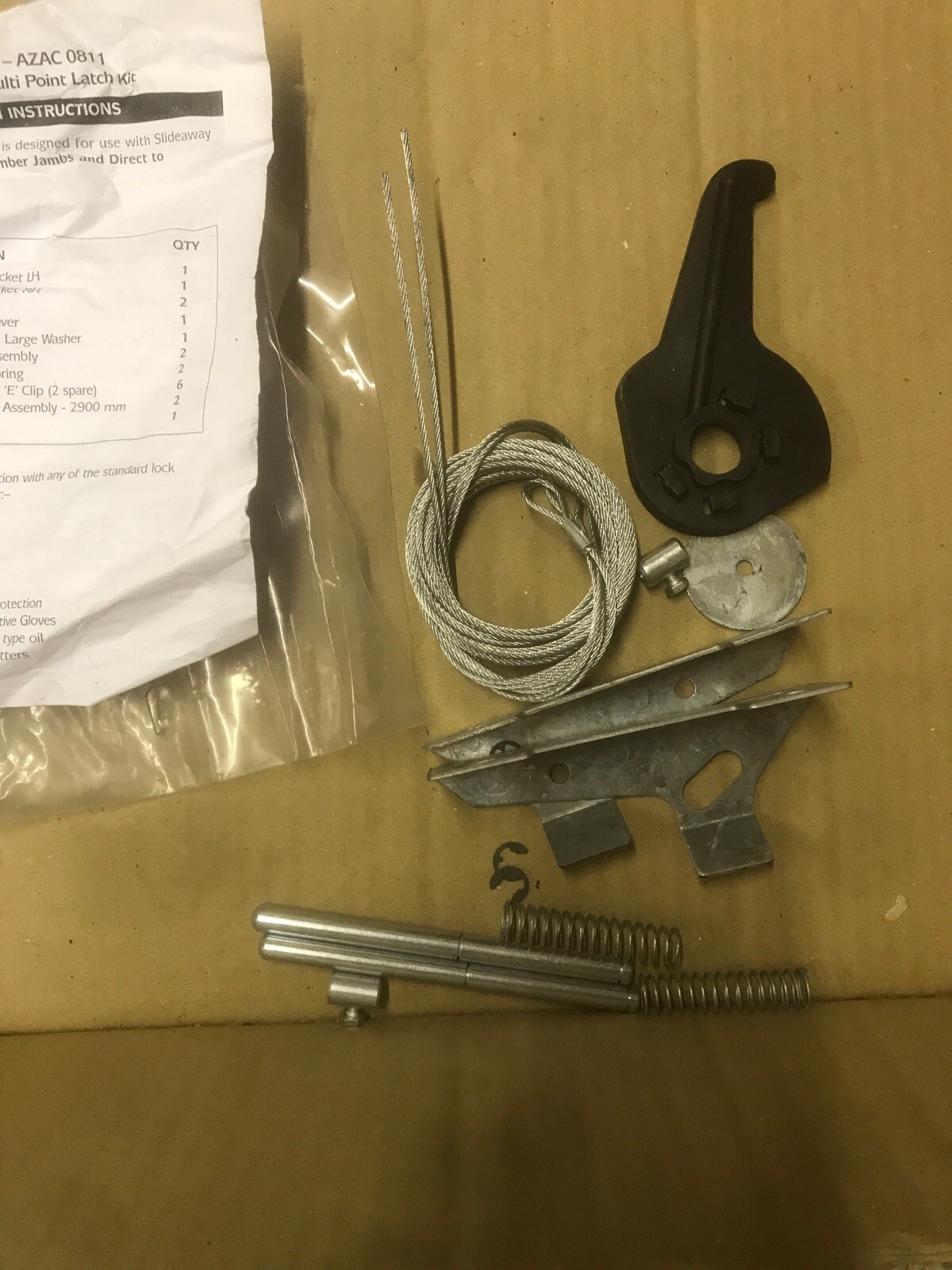 Accessory Pack - Cable Operated Multi Point Latch Kit For Garage | eBay UK