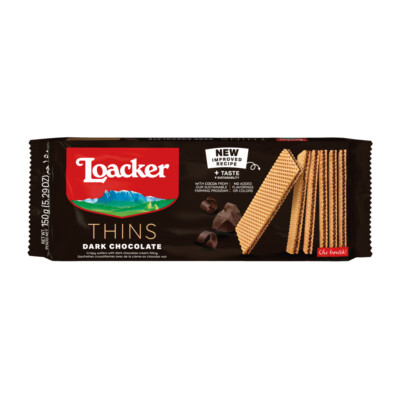 Loacker Thins Fondente, Scuro Noir Waffeln Cioccolato Fondente 150g | eBay