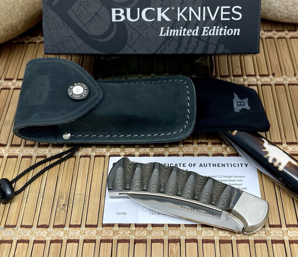 Buck 112 USA Legacy Collection Ranger Pro Richlite Limited Ed. Lockback ...