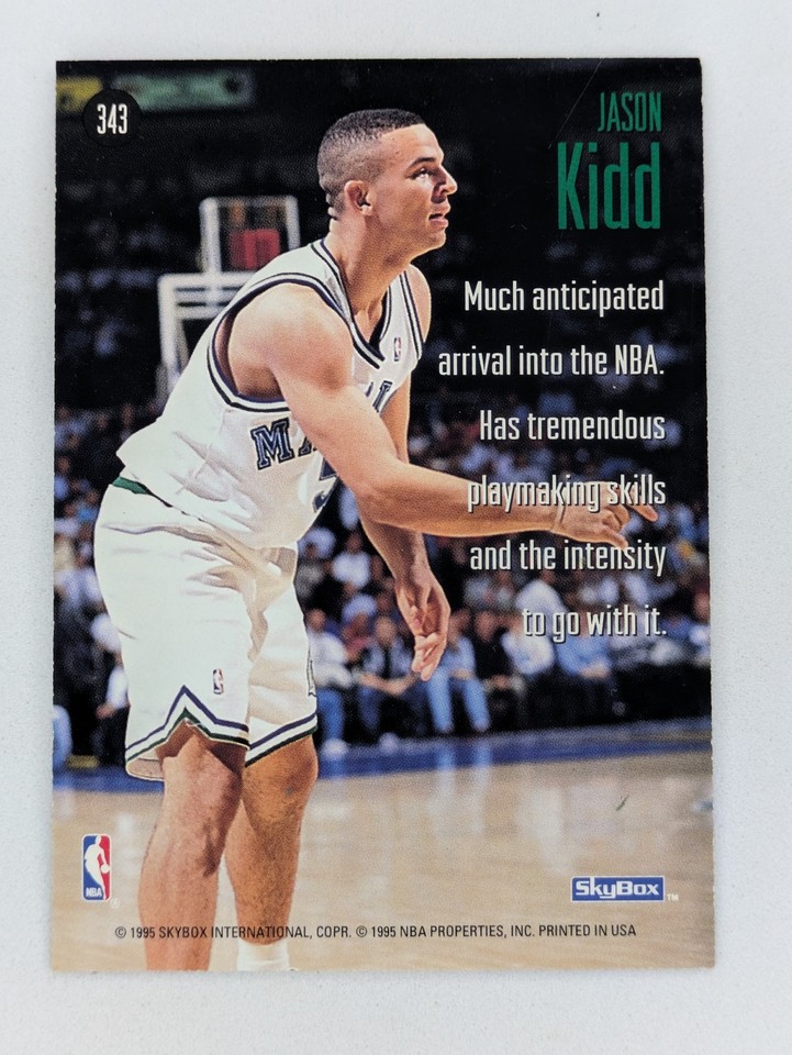 1994-95 SkyBox Premium #343 Jason Kidd Dallas Mavericks Card | eBay