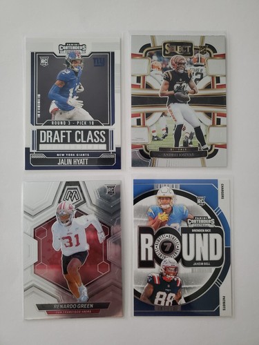 2023/24 Football Rookies 4 card lot/Brenden Rice/Jalin Hyatt | eBay