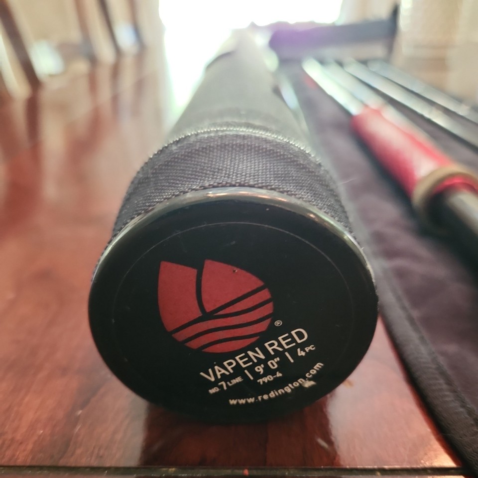Redington Vapen Red #7 4pc 9 Foot Fly Rod | eBay