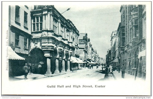 GREAT BRITAIN - DEVON - EXETER - Guild hall and high street | eBay