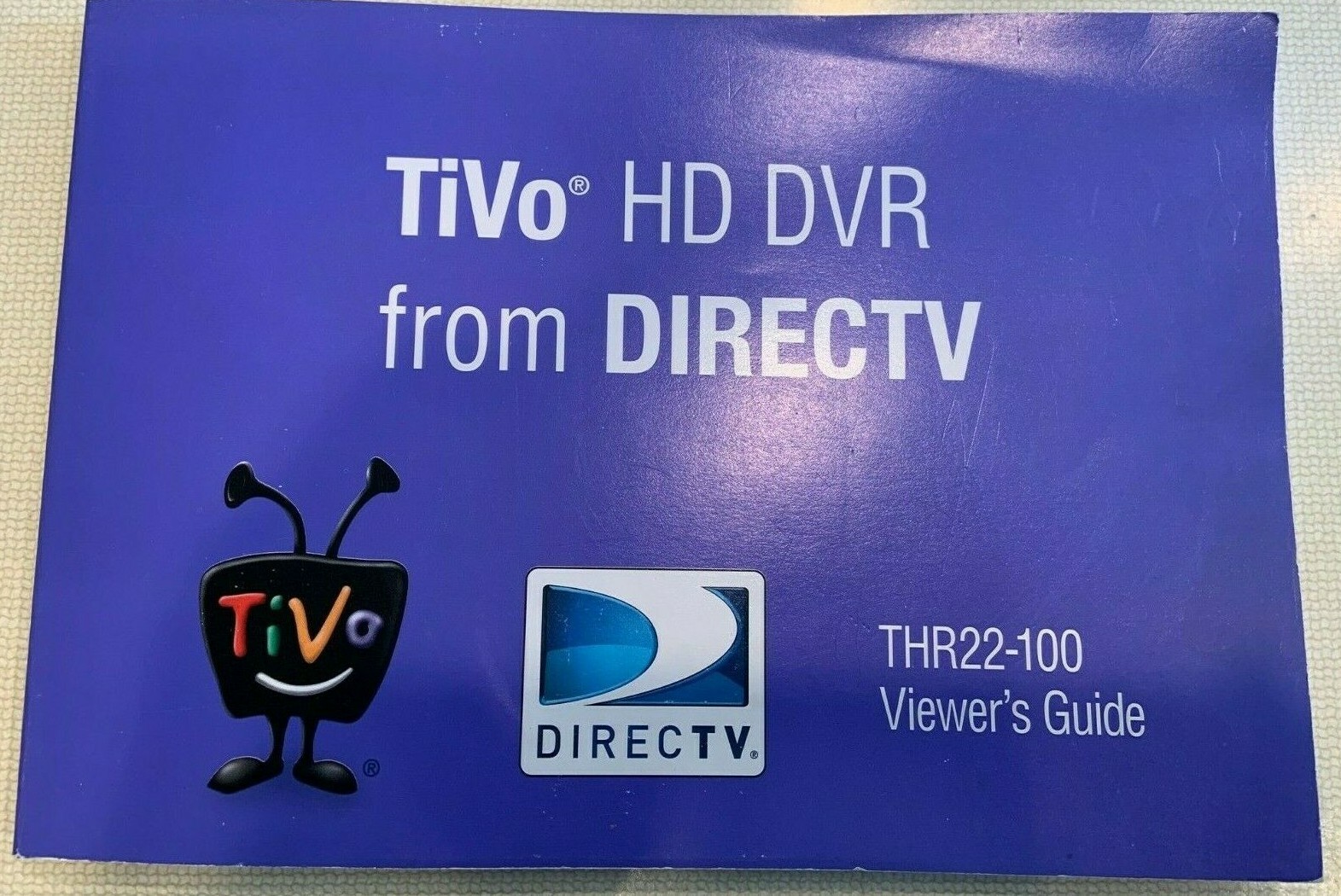 TIVO HD DVR FROM DIRECTV THR22-100 VIEWER'S GUIDE/MANUAL | eBay