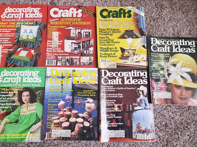 7 Vintage Decorating&Craft Ideas collectible magazines | eBay