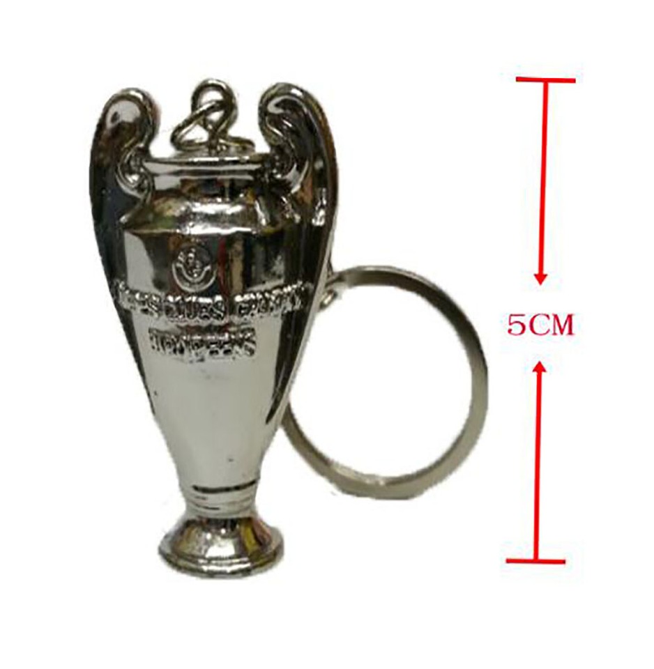 4pcs Mini Keychain Ring Resin Replica Trophy Football Soccer Sport ...