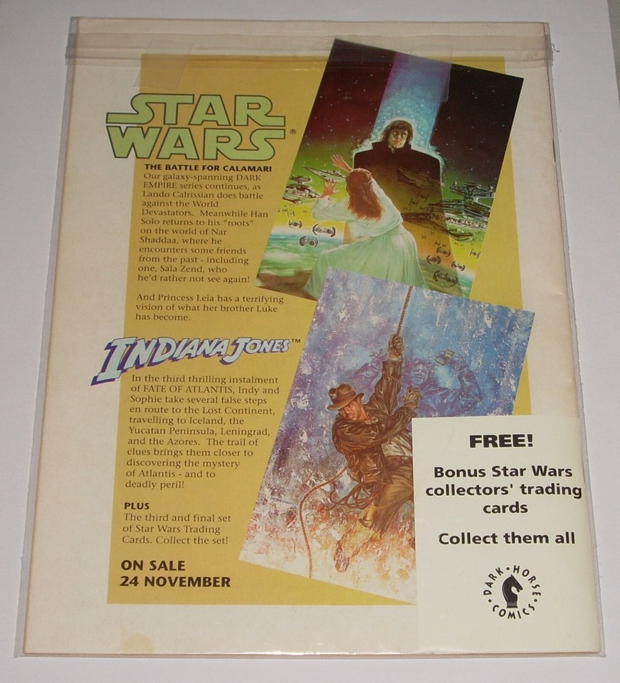 Star Wars Issue 2 1992 Monthly Dark Horse Comics Dark Empire & Trading Cards | eBay