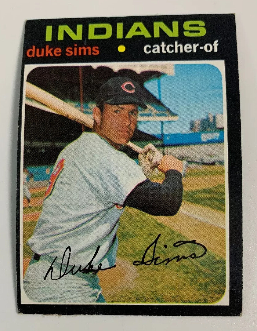 1971 Duke Sims # 172 Cleveland Indians Topps Baseball Card | eBay