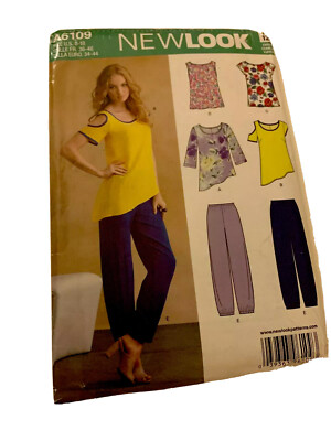 New Look 6582 Misses Tops And Pants Sewing Pattern Sz 8-18 | eBay