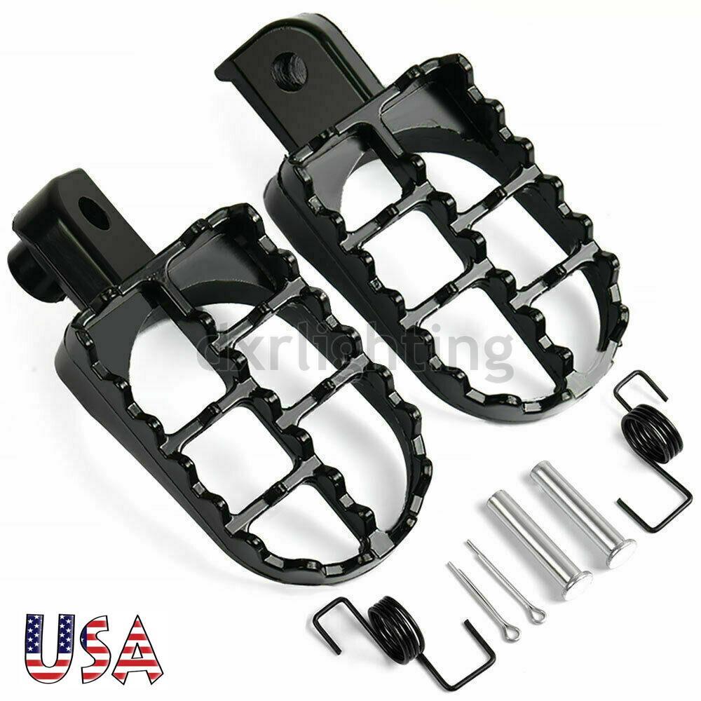 Pair Dirt Bike Footrests Foot Pegs Rest Pedal For Yamaha PW50 PW80 ...