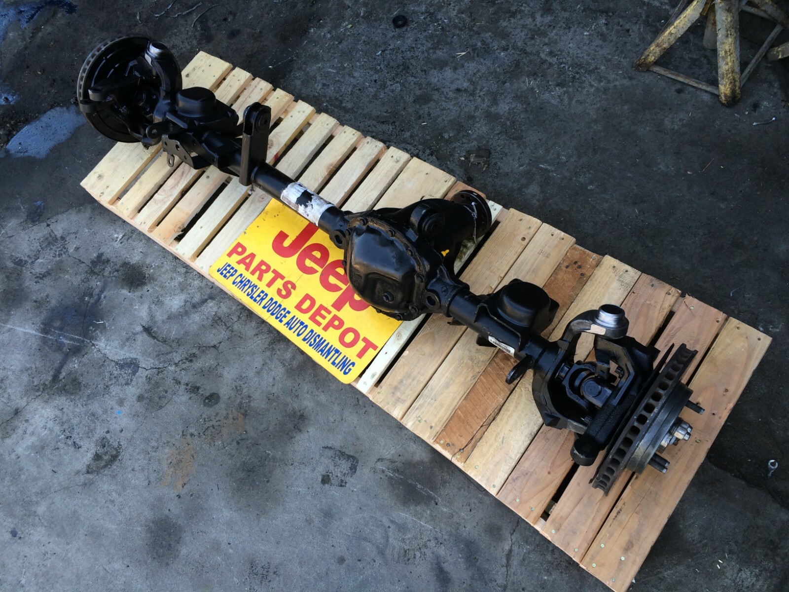 2018 JEEP WRANGLER JK FRONT DIFFERENTIAL RUBICON E-LOCKING AXLE DANA 44 ...