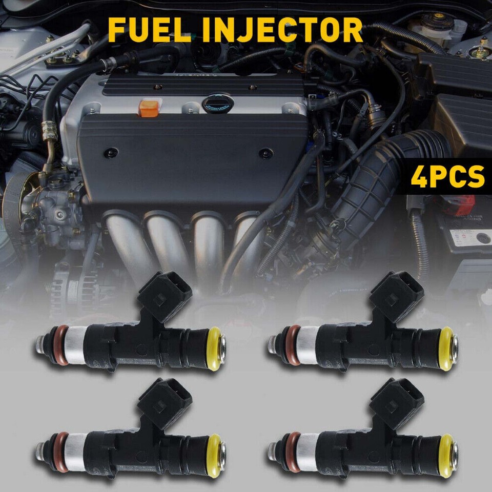 4pcs Fuel Injectors For Honda Civic CRX & Accord CR-V & Acura TSX RSX ...