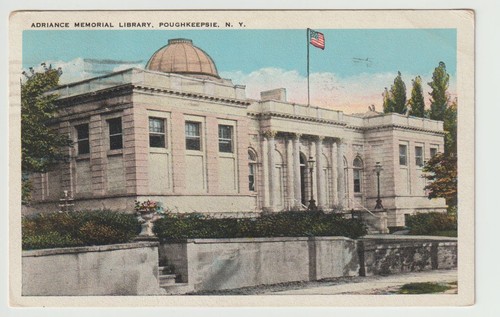 1929 Postmarked Postcard Adriance Memorial Library Poughkeepsie New ...
