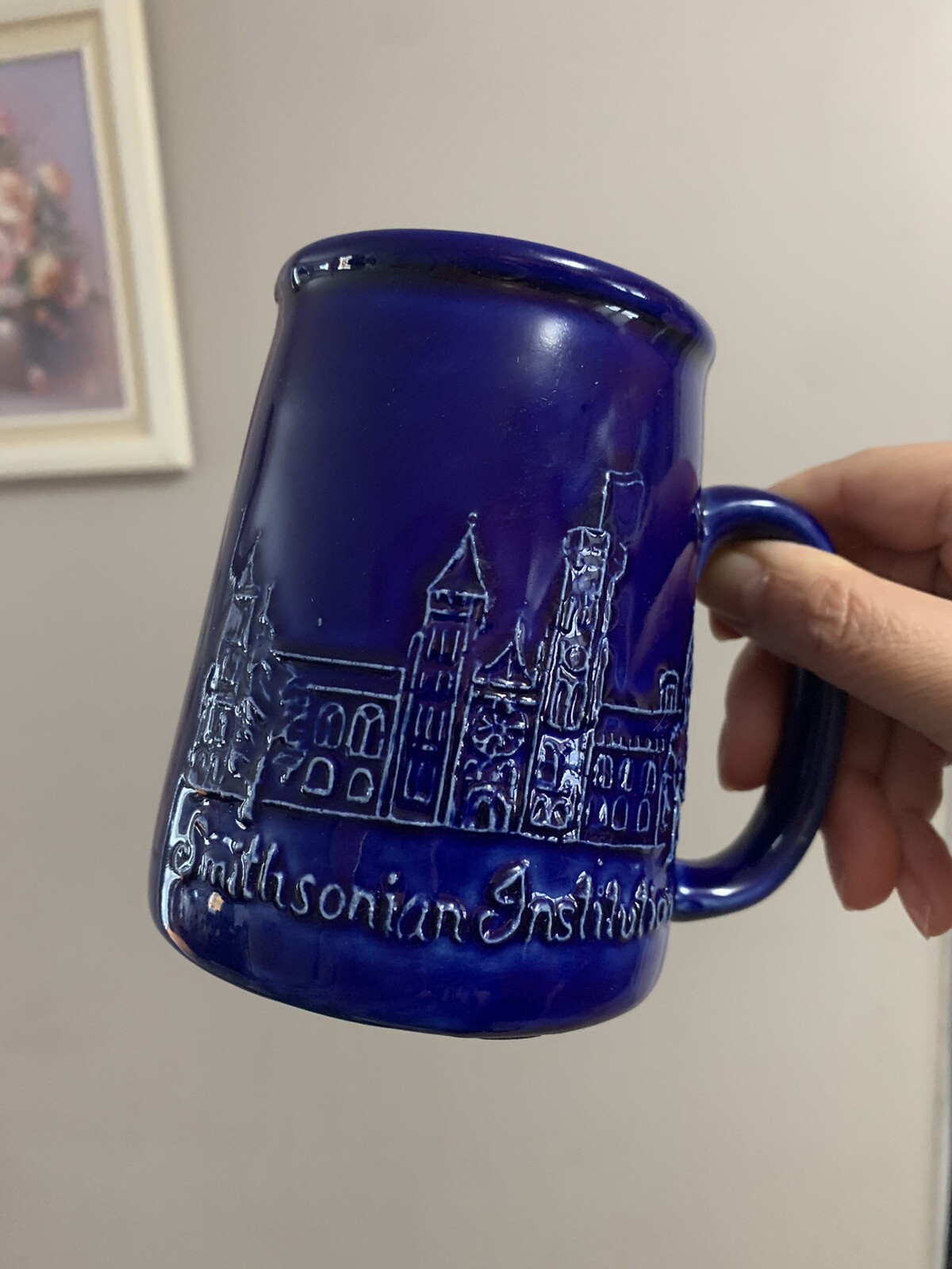 Bennington Potters Mug Smithsonian Institution Colbalt Blue Vermont ...
