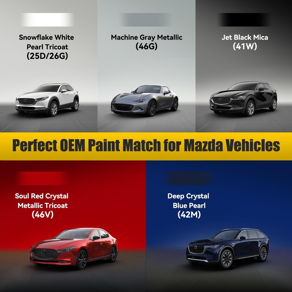 Soul Red Crystal Metallic Tricoat(46V) Touch Up Paint Compatible with ...