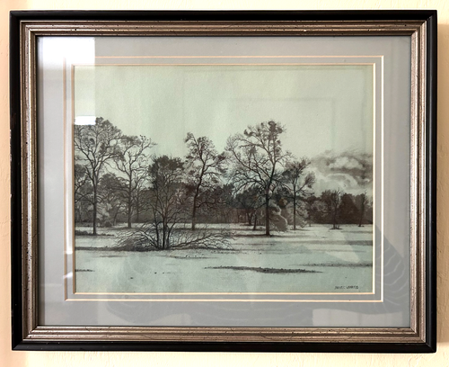 1983 Anne C Weary Original Pencil Drawing in Frame ~ Cedar Elms ...