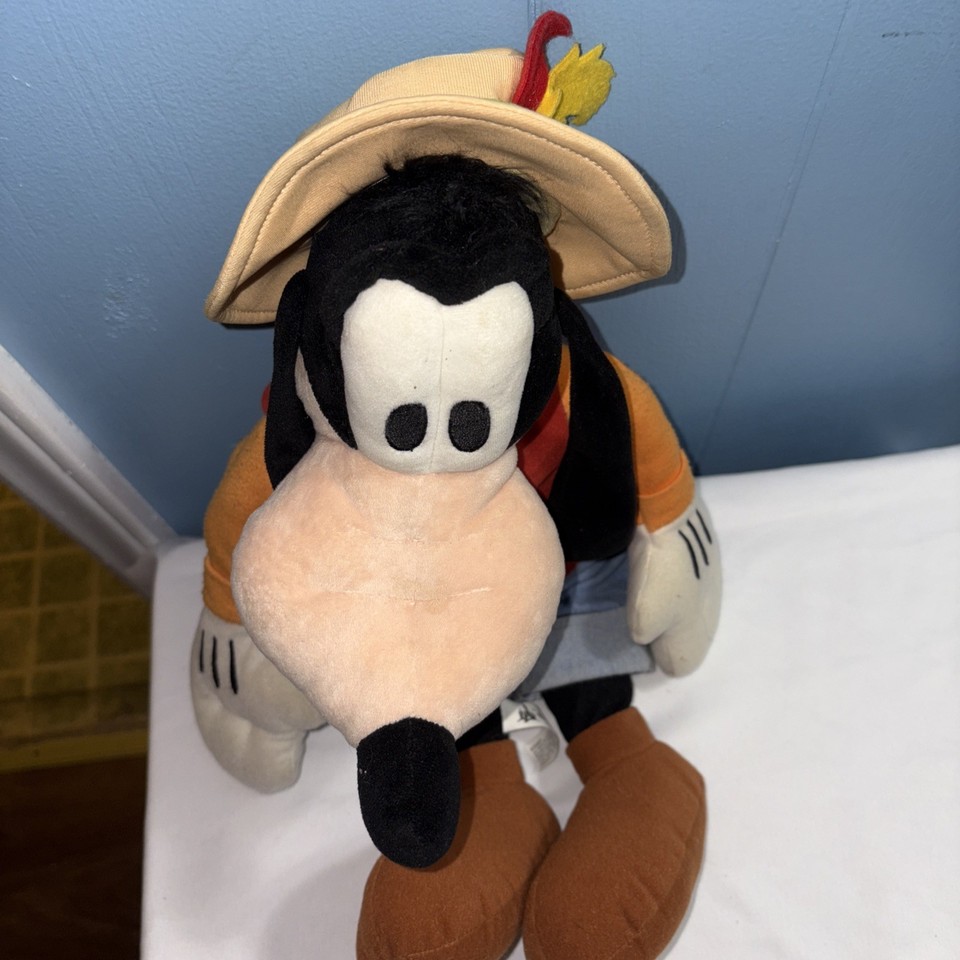 2000s Disney Parks Goofy Plush Toy Large 20” Stuffed Animal Fall Autumn ...