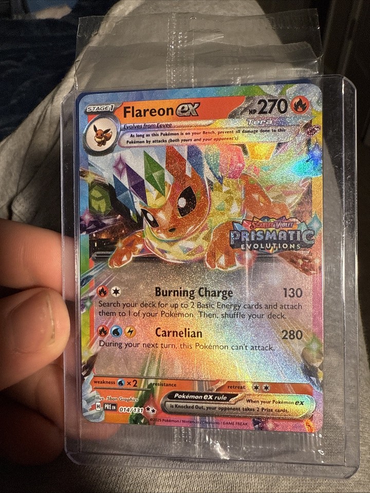 Flareon ex - (Prismatic Evolutions Stamp) | eBay