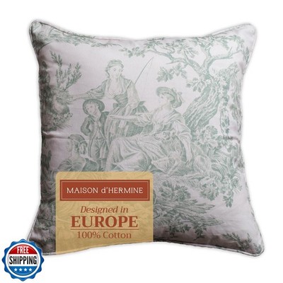 Maison d' Hermine Decorative Pillow Covers 18 x 18 Inch Square 10 | eBay