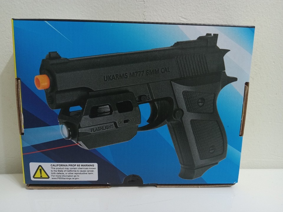 UKArms M777R Spring Airsoft Pistol with Laser Sight 6mm Hand Gun | eBay