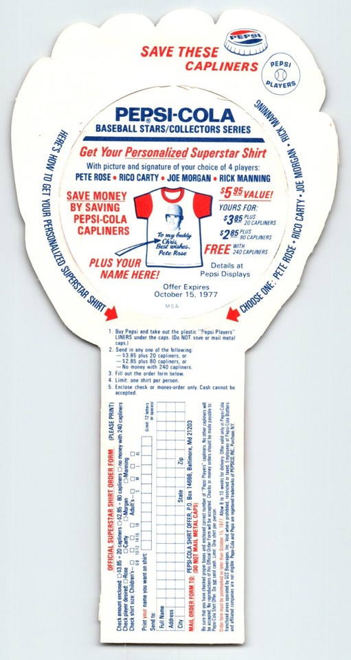Pepsi-Cola Baseball Trading Card 1977 Carlton Fisk Boston Red Sox MLB ...