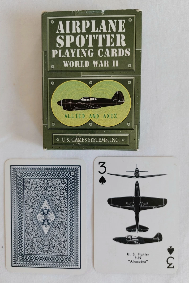 Airplane Spotter Playing Cards, World War II, Suit Of, 52% OFF