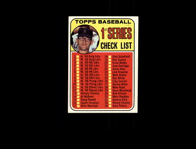 1969 Topps 57 Checklist 1 Denny McLain EX-MT #D895875 | eBay